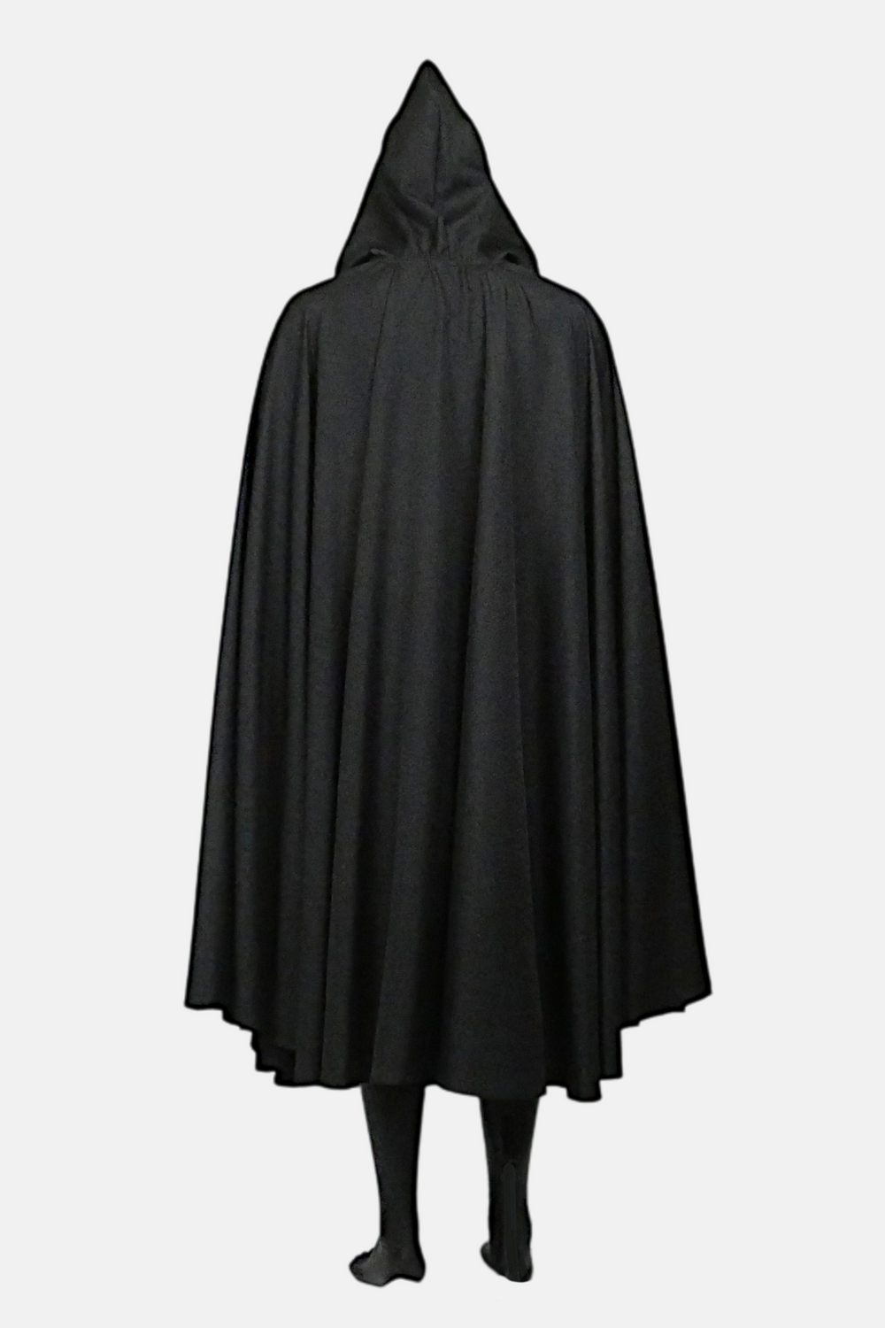 Black Full Circle Cloak with Hood