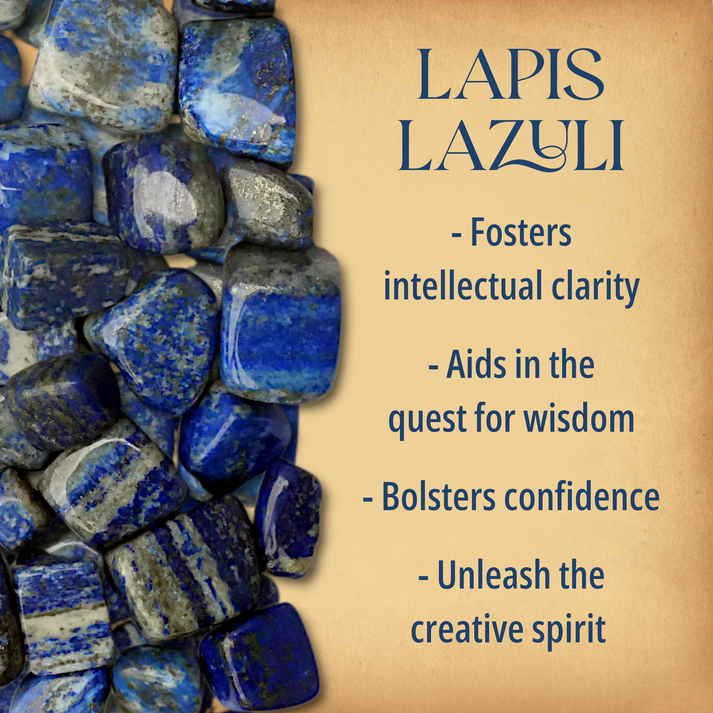 Tumbled Lapis Lazuli Gemstones – Wisdom, Insight, Communication