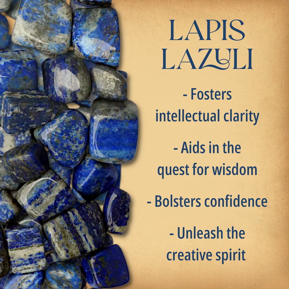 Tumbled Lapis Lazuli Gemstones – Wisdom, Insight, Communication