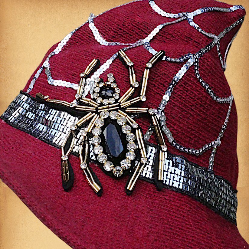Spider Web Witch Hat in Red – Gryphon's Moon