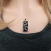 Silver Bat Flight Pendant with Lava Stone – Gryphon's Moon