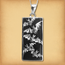 Silver Bat Flight Pendant with Lava Stone – Gryphon's Moon