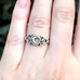 Sterling Silver Moon Ring – Celtic Crescent Band